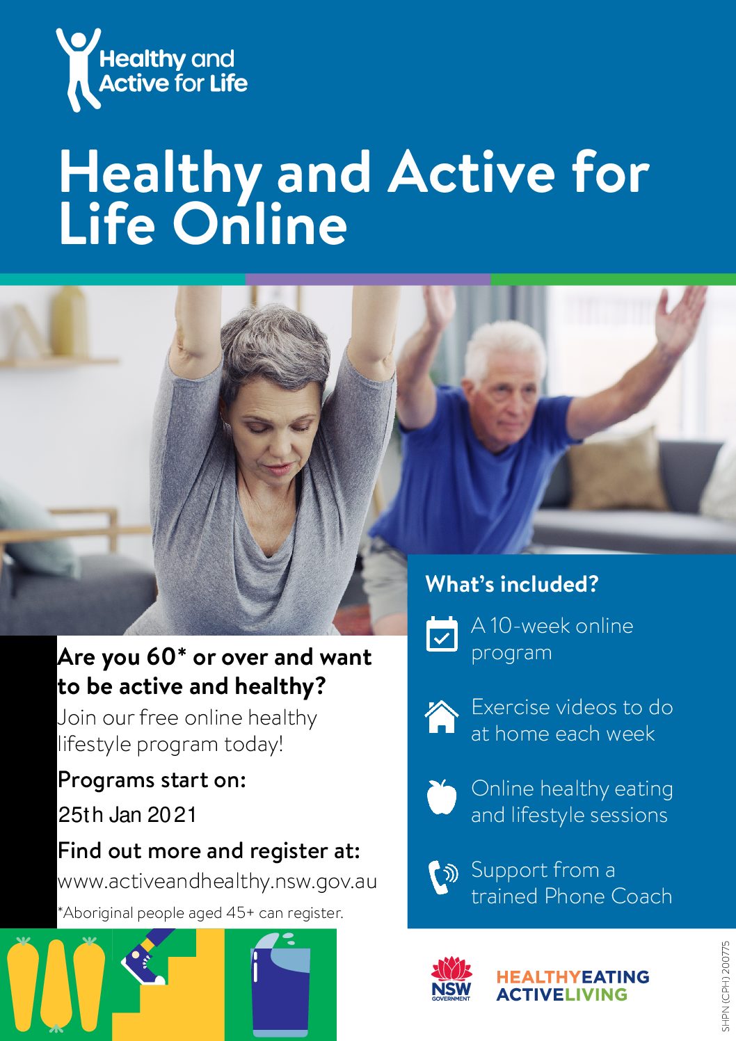 Healthy-and-Active-online-A4-flyer | Parkinsons NSW